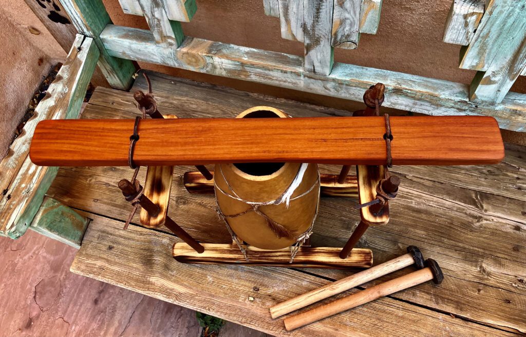 Limba/Mbila-Ilimba Drum with 2 Mallets - Crossroads Musical Instruments